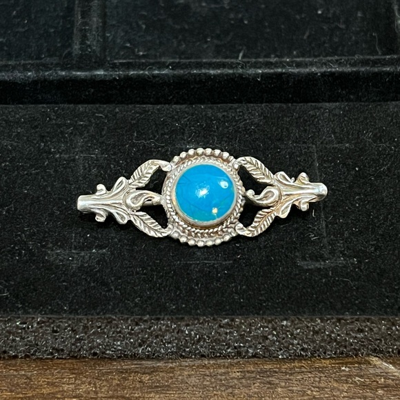 Jewelry | Vintage Native American Style Sterling Silver 925 Turquoise ...